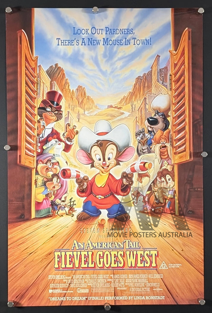AN AMERICAN TAIL: FAIVEL GOES WEST (1991) Movie Poster, Daybill – Movie ...