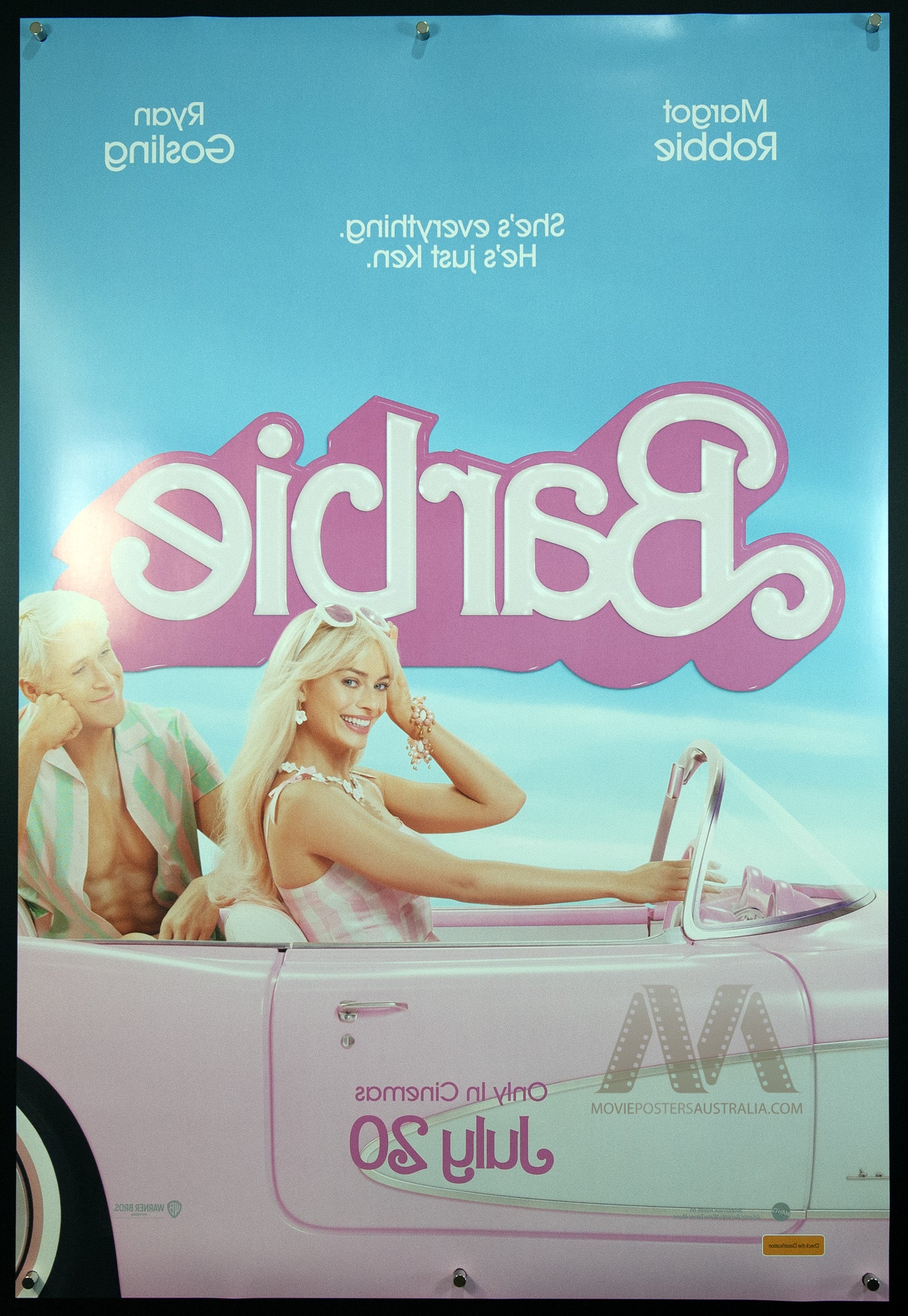BARBIE (2023) Advance One Sheet Original Movie Poster, Margot Robbie ...
