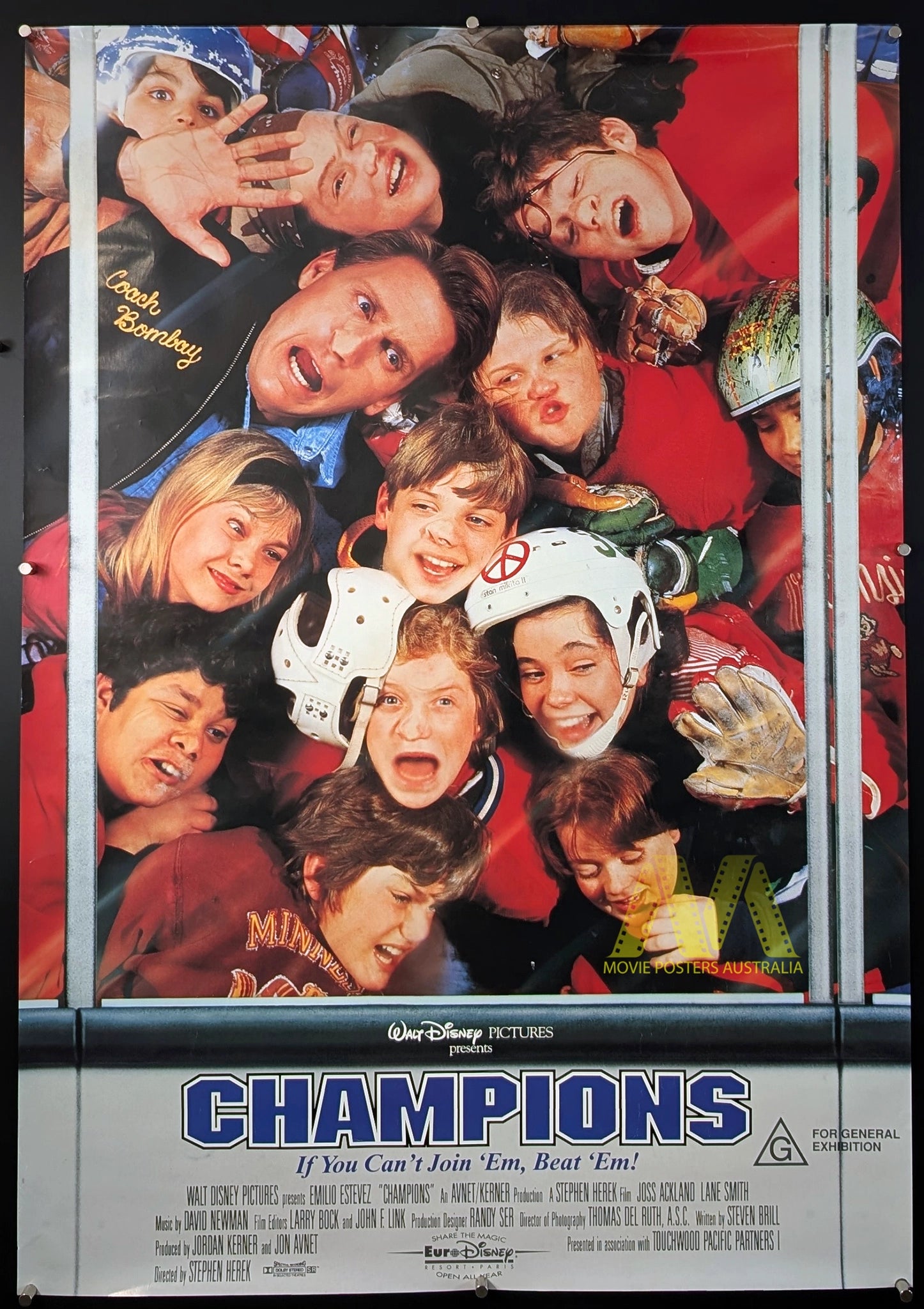 CHAMPIONS AKA THE MIGHTY DUCKS (1992) Movie Poster, Australian 1 Sheet ...