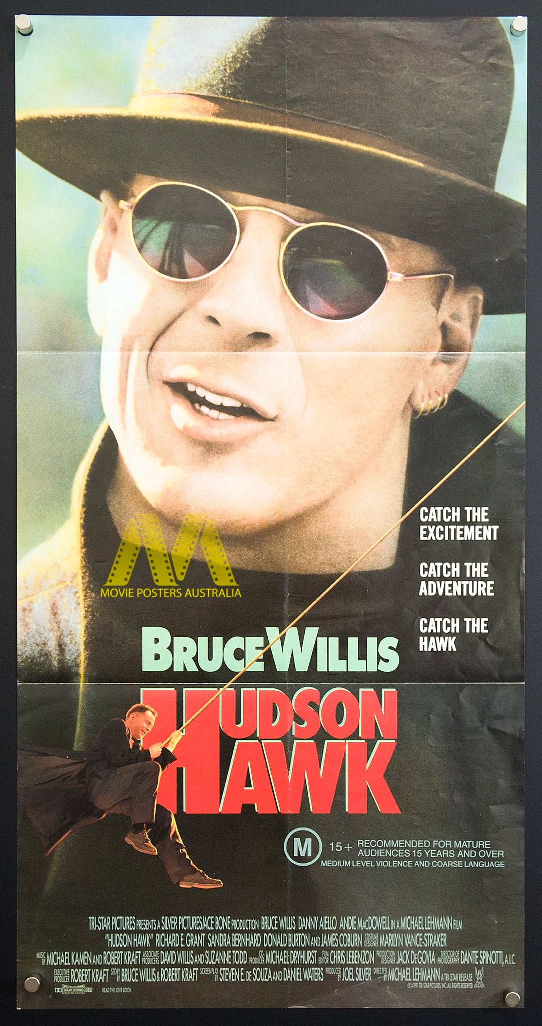 HUDSON HAWK (1991) Bruce Willis, Australian Daybill – Movie Posters ...