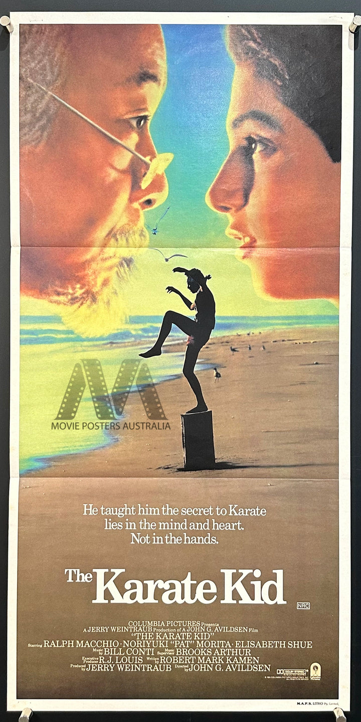 THE KARATE KID (1984) Movie Poster, Daybill, Ralph Macchio, Pat Morita ...