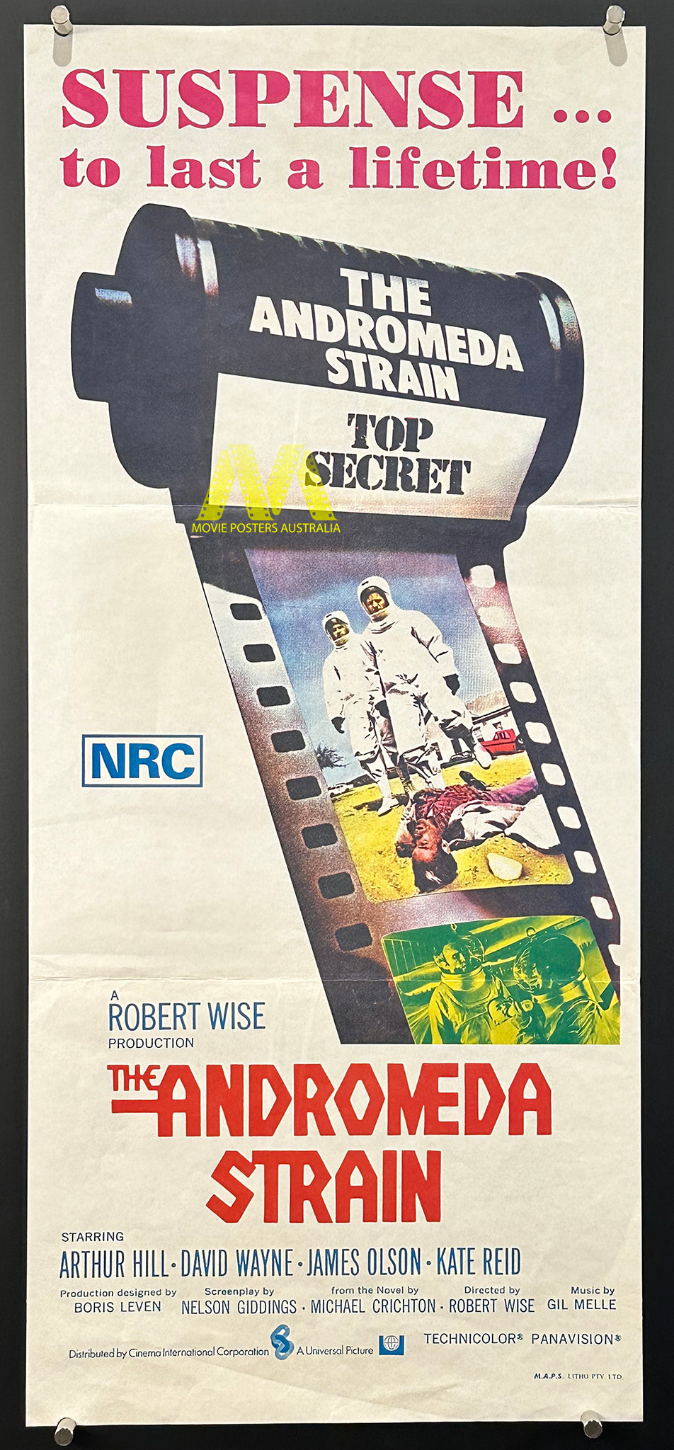 THE ANDROMEDA STRAIN (1971) Movie Poster Vintage Daybill, Sci-Fi – Movie Posters Australia