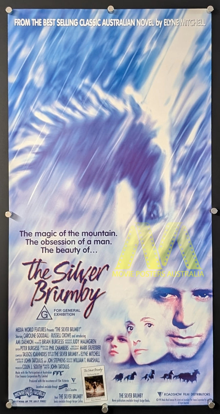 THE SILVER BRUMBY (1993) Movie Poster, Original Daybill, Russell Crowe ...