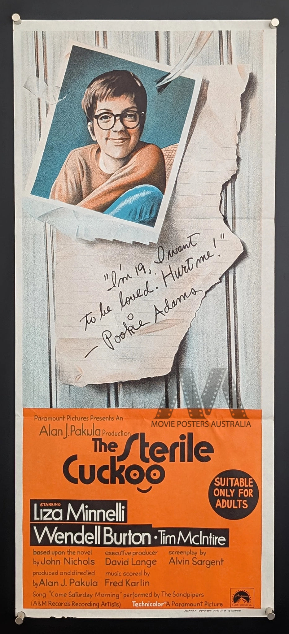 THE STERILE CUCKOO (1969) Movie Poster, Daybill, Liza Minnelli – Movie ...