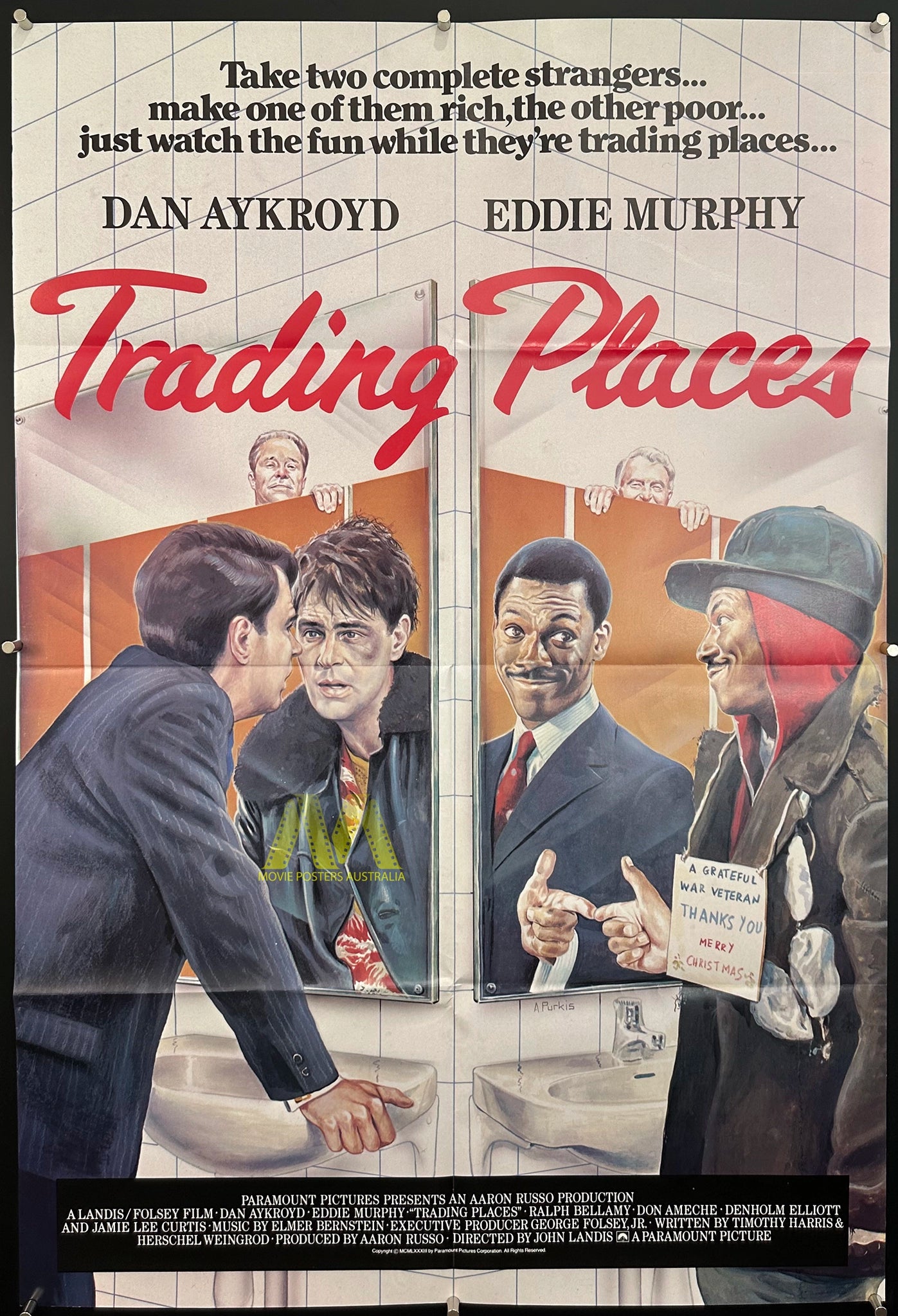 TRADING PLACES (1983) Movie Poster, 1 Sheet, Eddie Murphy/Dan Aykroyd ...
