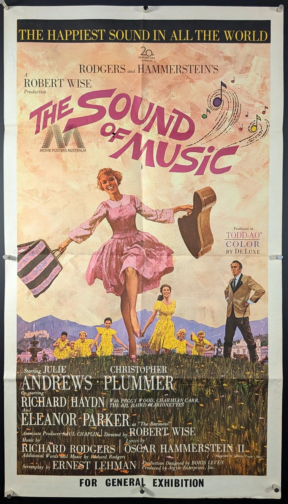 THE SOUND OF MUSIC (1965) Movie Poster, Australian One Sheet – Movie ...